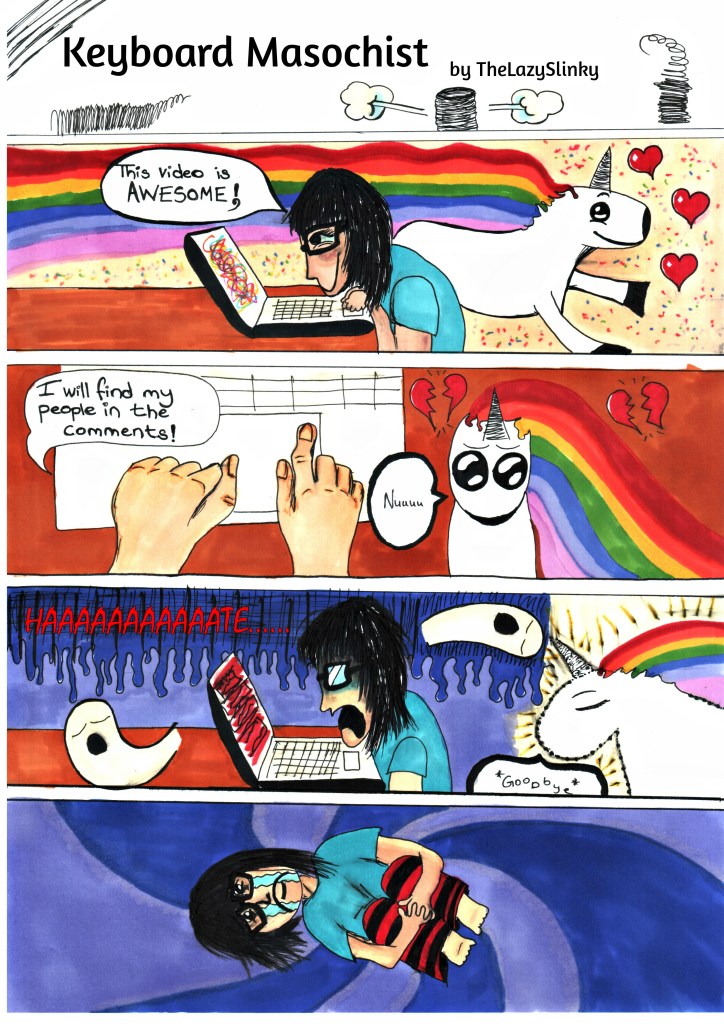 Keyboard Masochist || Comic – The Lazy Slinky